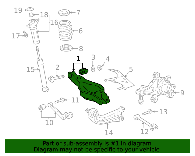 48730-0R050 - Lower Control Arm - 2019-2021 Toyota | Lithia Toyota Parts
