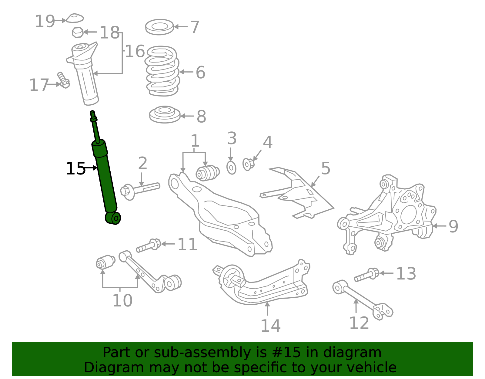 2021-2024 Toyota Shock Absorber 48530-80A40 | Retail Performance Auto Parts