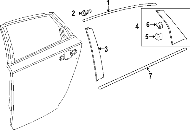 72950-30A-A01 - Belt Molding 2023-2024 Honda Accord | Honda Parts Online
