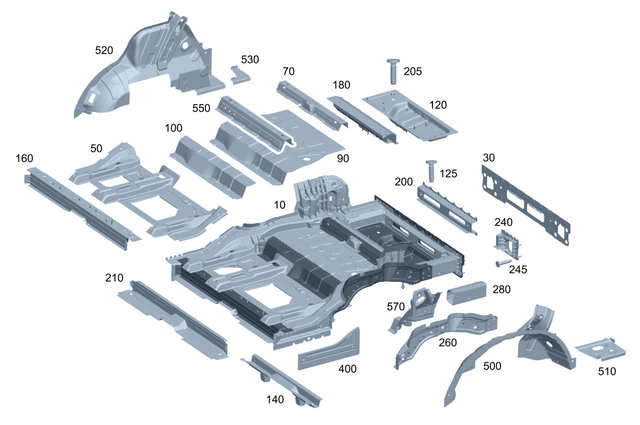296-610-85-02 - Longitudinal Member 2023-2024 Mercedes-Benz | Mercedes ...