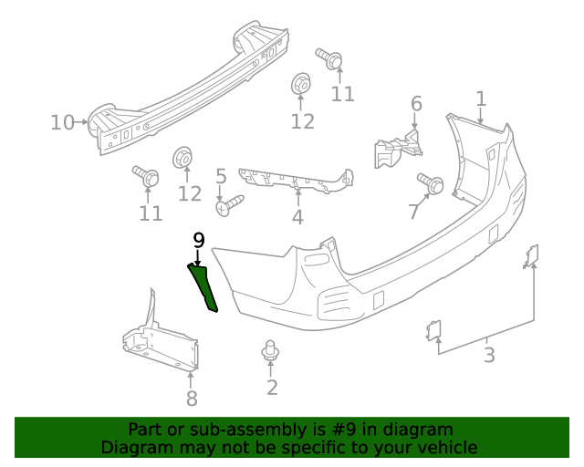2022-2024 Subaru Outback Side Molding 57756AN32A | Subaru Parts Store
