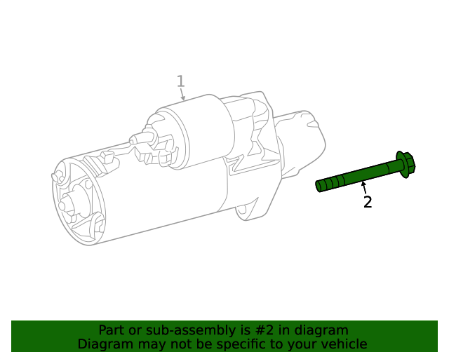 Genuine OEM Rail Extension Front Bolt | 910105-010027 | Fits Select ...