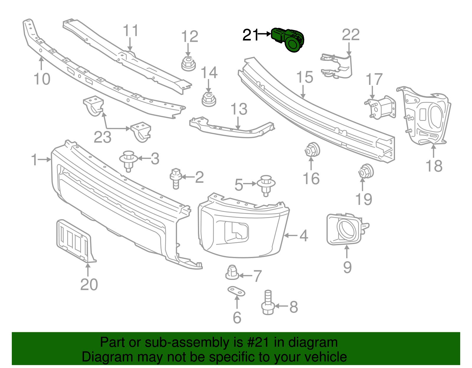 89341-0C021 - Parking Aid Sensor 2014-2021 Toyota Tundra | Longo Toyota ...