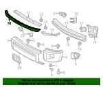 2014-2021 Toyota Tundra Bumper Cover Support Rail (Front) 52114-0C030 ...