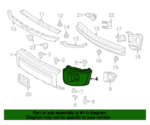 52112-0C908 - Bumper End Cap (Right, Front) - 2014-2021 Toyota Tundra ...