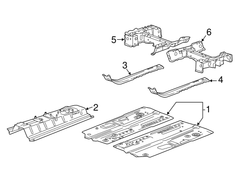Floor & Rails for 2020 Chevrolet Spark | Chevrolet Parts Direct