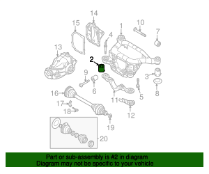 33-31-2-283-574 - Suspension Cross-Member Front Bushing - 2001-2008 BMW ...