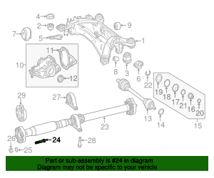 2013-2020 Mercedes-Benz Drive Shaft Bolt 011-990-11-04 | MB OEM Parts