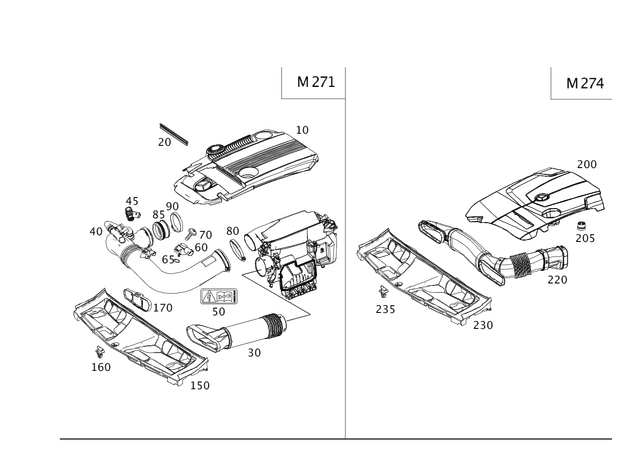 Genuine Cover for 2012-2015 Mercedes-Benz | OEM Part# 271-010-12-67 ...