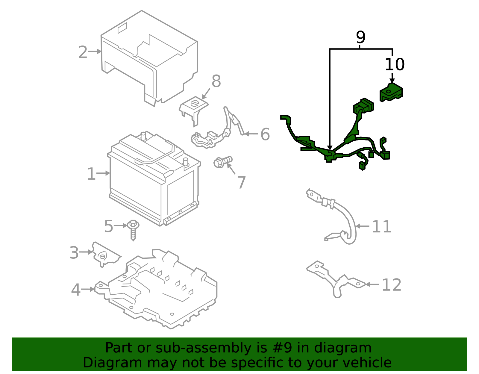 2022-2024 Kia Forte Battery Cable 91850-M7830 | QuirkParts