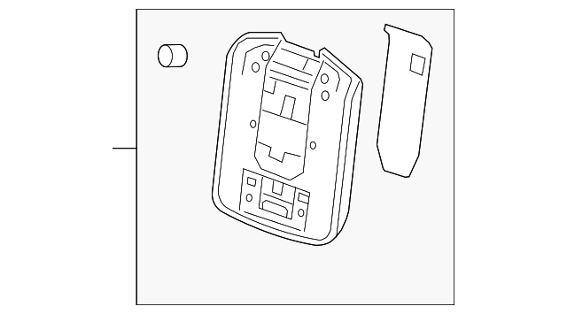 2019-2022 GM Black Front Seat Armrest Lid 84714633 | GMPartsDirect.com