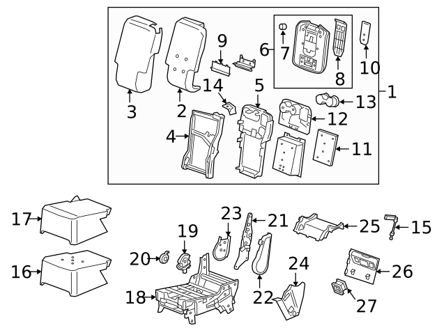 84756946 - Armrest Assembly 2019-2020 GM | Gateway Buick GMC Parts