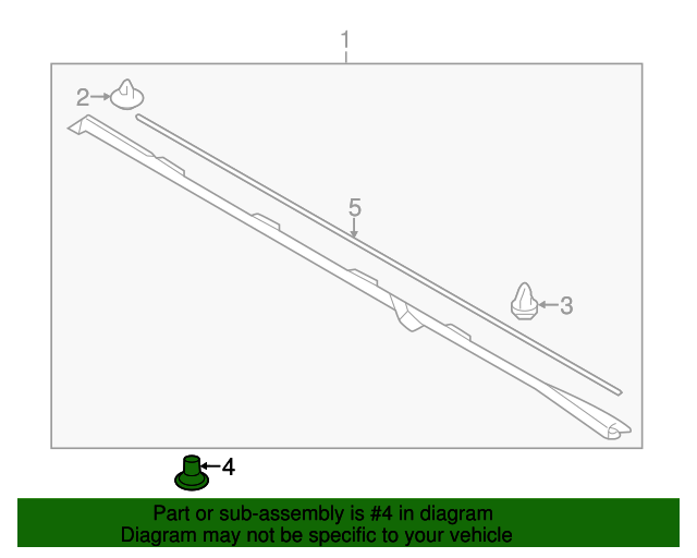 2007-2021 Subaru Rocker Molding Clip 909140055 | Subaru Parts Store