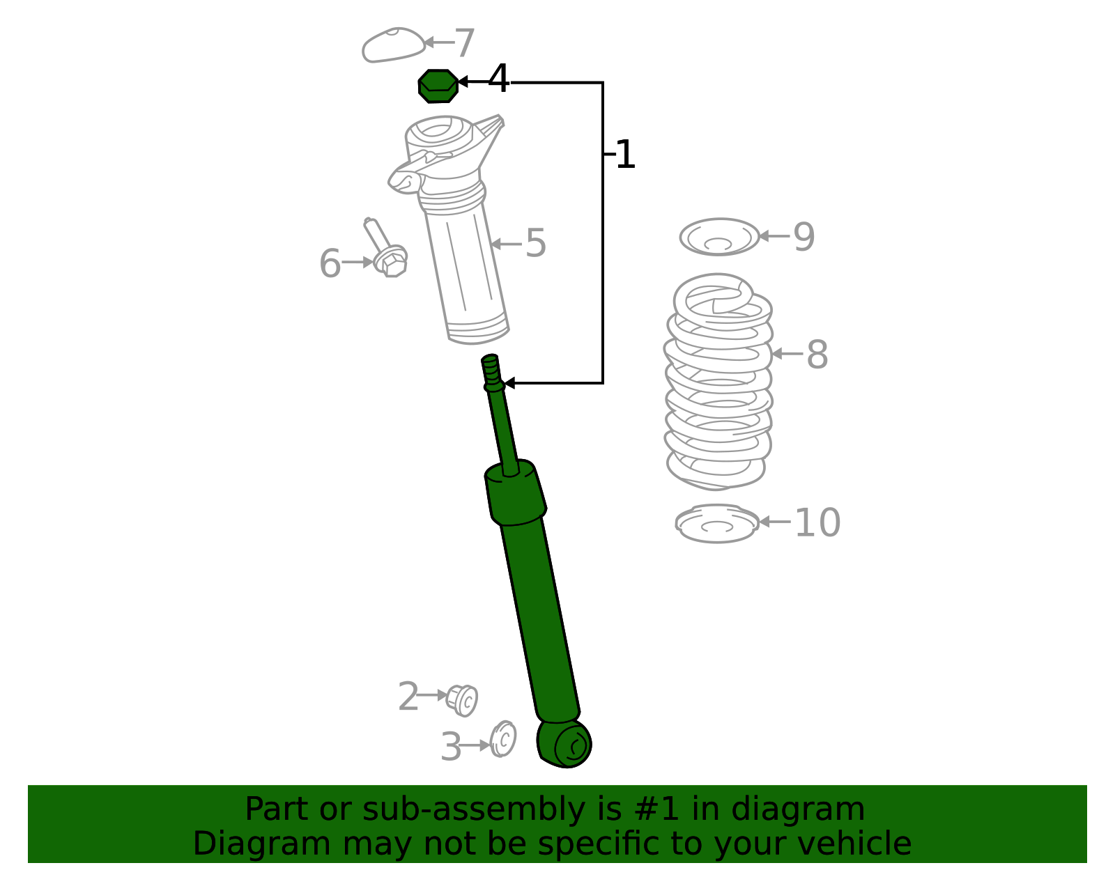 Genuine Toyota Shock Absorber part# 48530-8Z111 for 2020-2022 Toyota ...