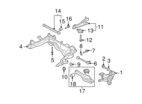 Rear Suspension for 2009 Kia Rondo | Kia Parts Direct