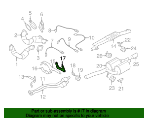 18207564237 - 2008-2010 BMW Front Muffler Support Bracket (18-20-7-564 ...