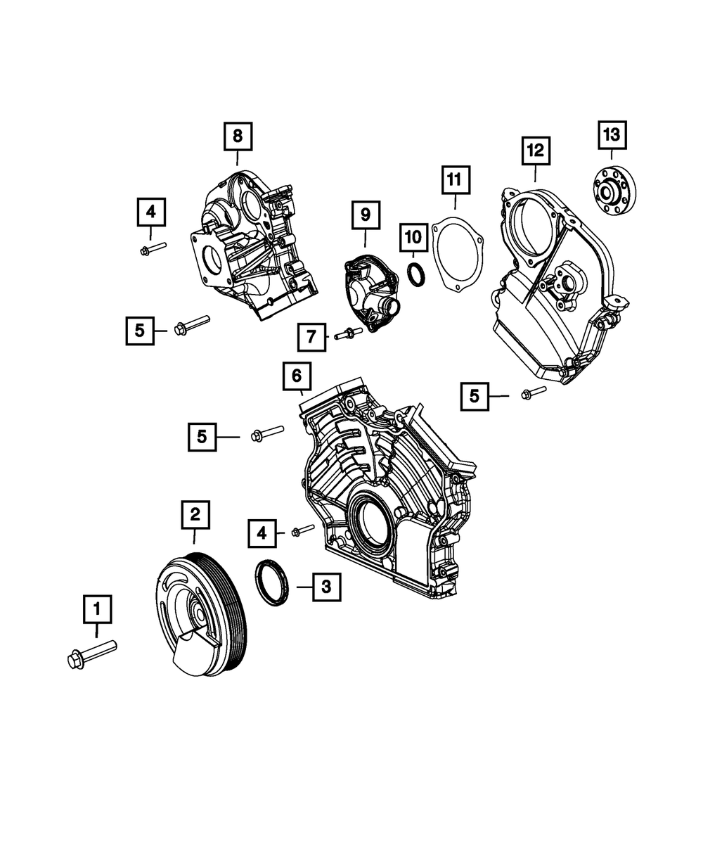 2014-2019 Mopar Engine Oil Separator Cover 68229361AA | Mopar OEM Parts ...