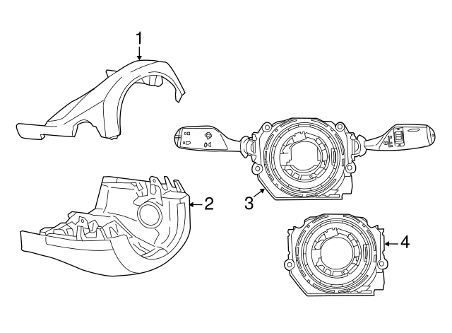 Genuine BMW 51-45-9-284-356 | Lower Column Cover | FREE Shipping on ...