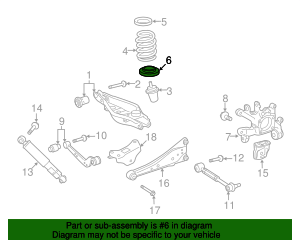 Toyota Coil Spring Insulator (Left, Right, Rear, Lower) Part ...