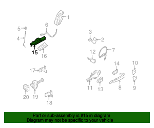 Genuine BMW 51-41-6-974-296 | Handle, Inside | FREE Shipping on Most ...