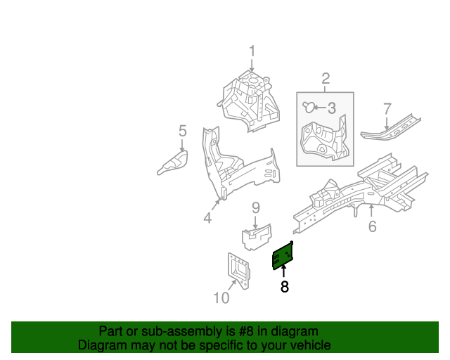 64645-A9000 - Rail Extension 2015-2021 Kia Sedona | Kia.Parts Store