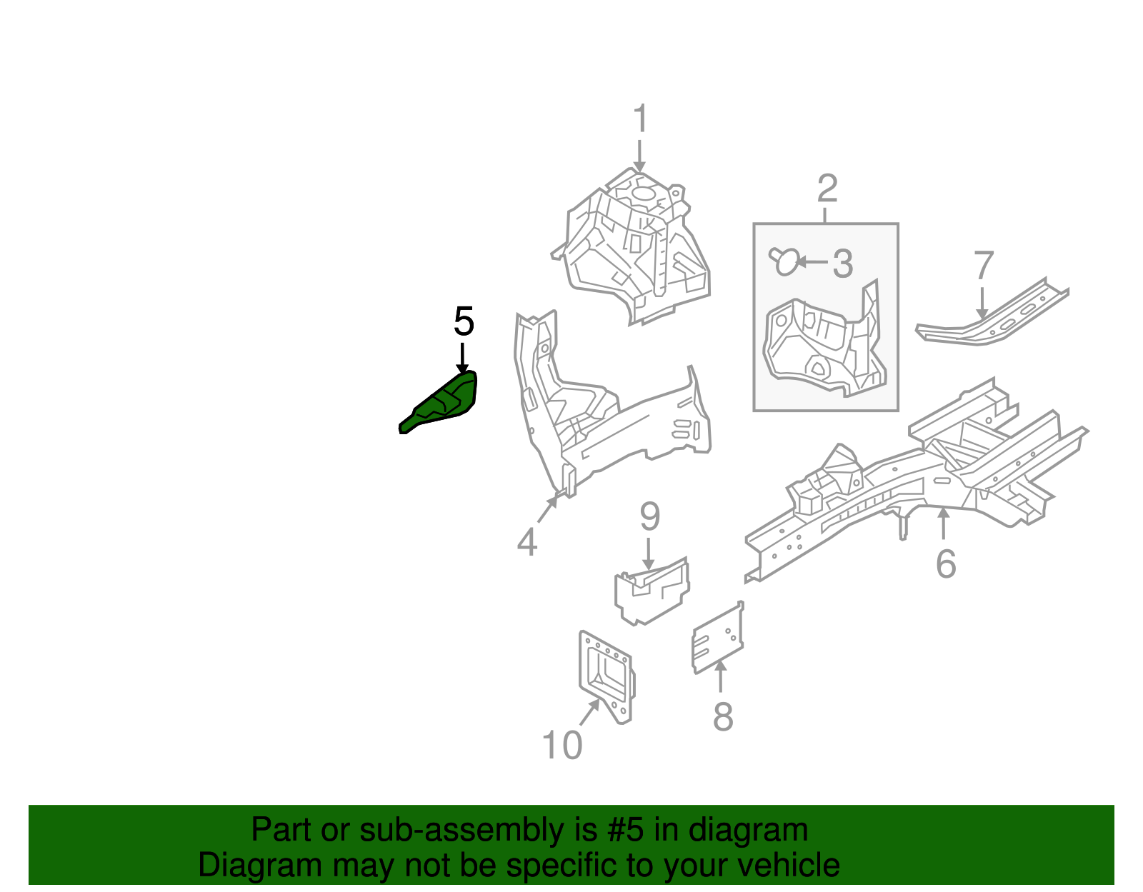 64517-A9000 - Front Panel Bracket 2015-2021 Kia Sedona | Kia.Parts Store