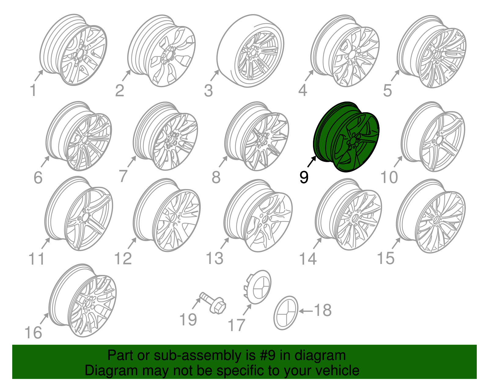 36-11-6-785-003 - Wheel, Alloy - 2009-2013 BMW | BMW Parts Exchange