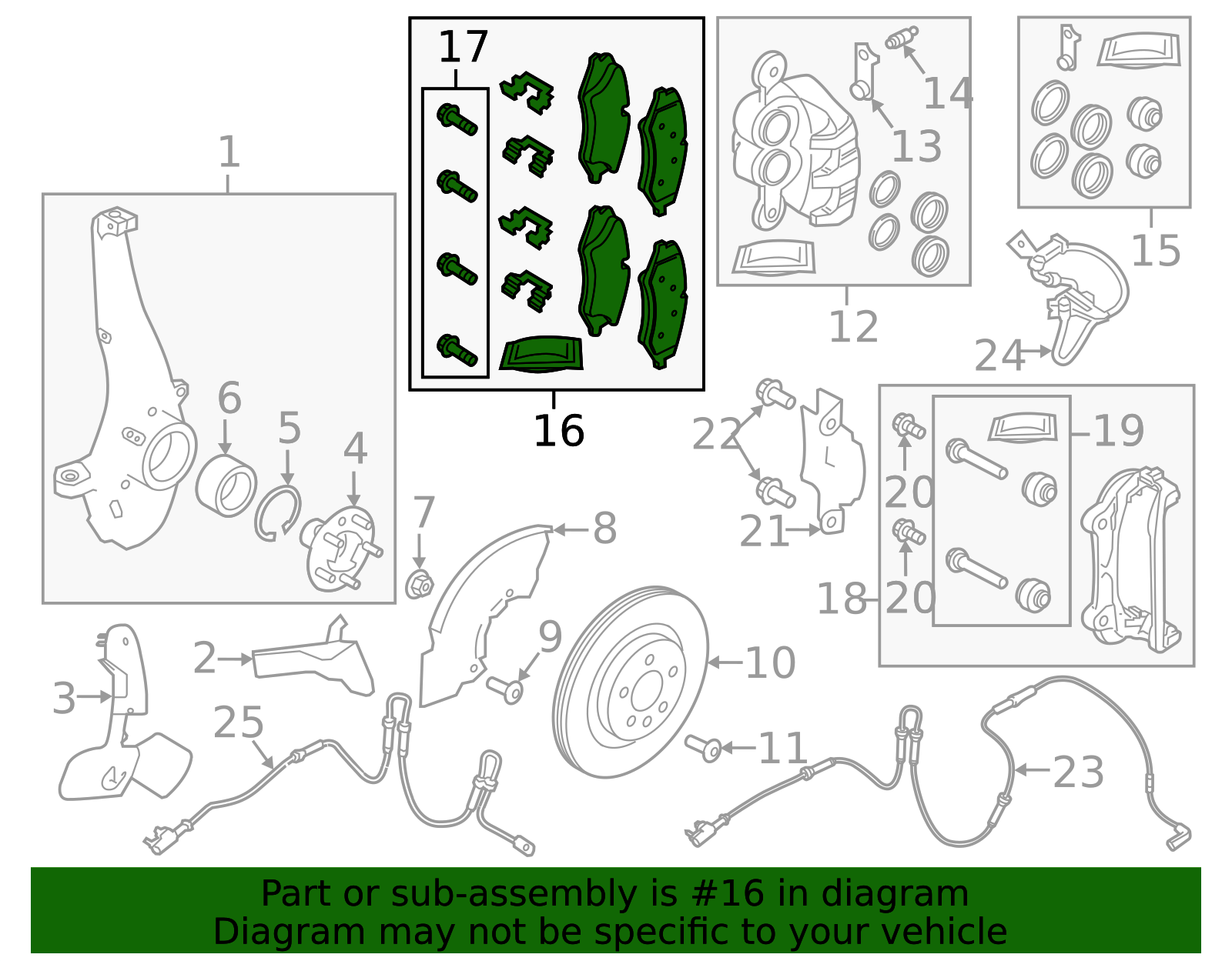 2018-2023 Land Rover 2018-2023 Land Rover - Brake Pads Front LR162044 ...