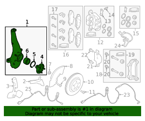 Genuine OEM Steering Knuckle Part# LR155542 Fits 2018-2022 Land Rover ...