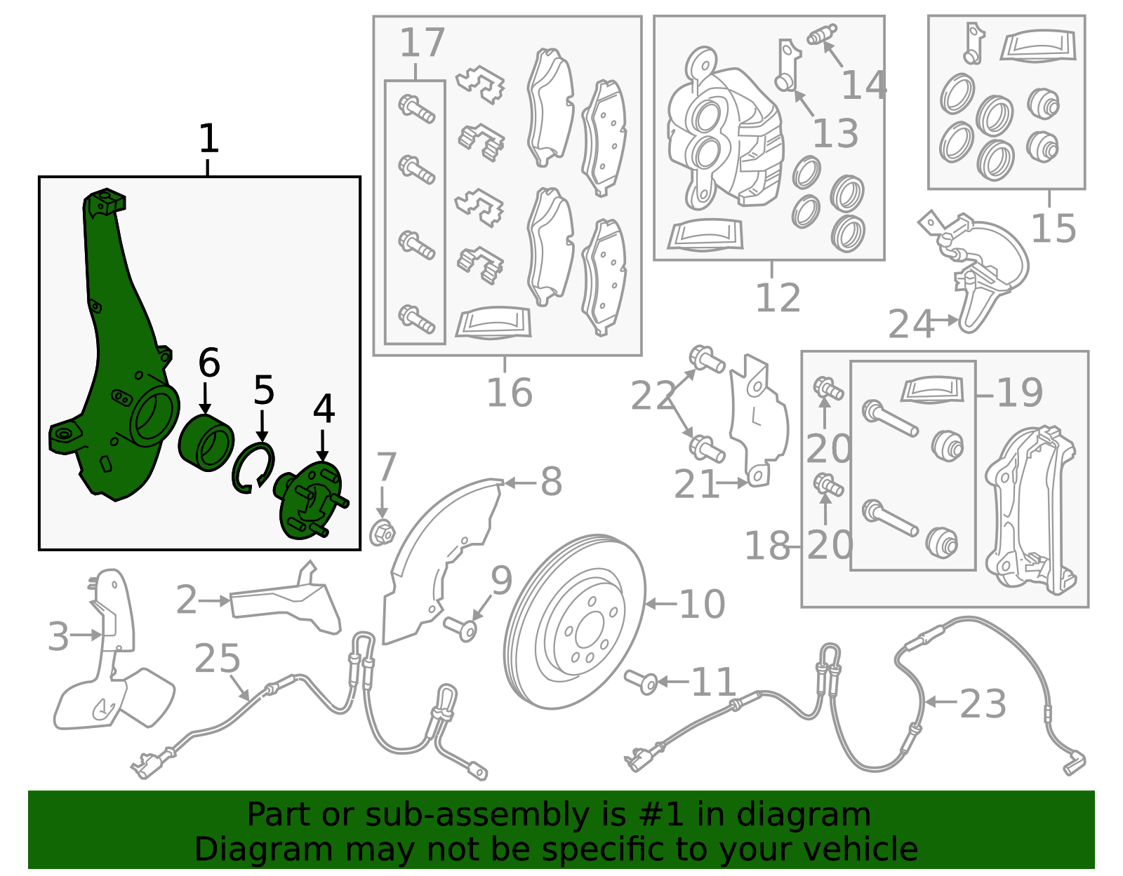 Genuine OEM Steering Knuckle Part# LR155542 Fits 2018-2022 Land Rover ...