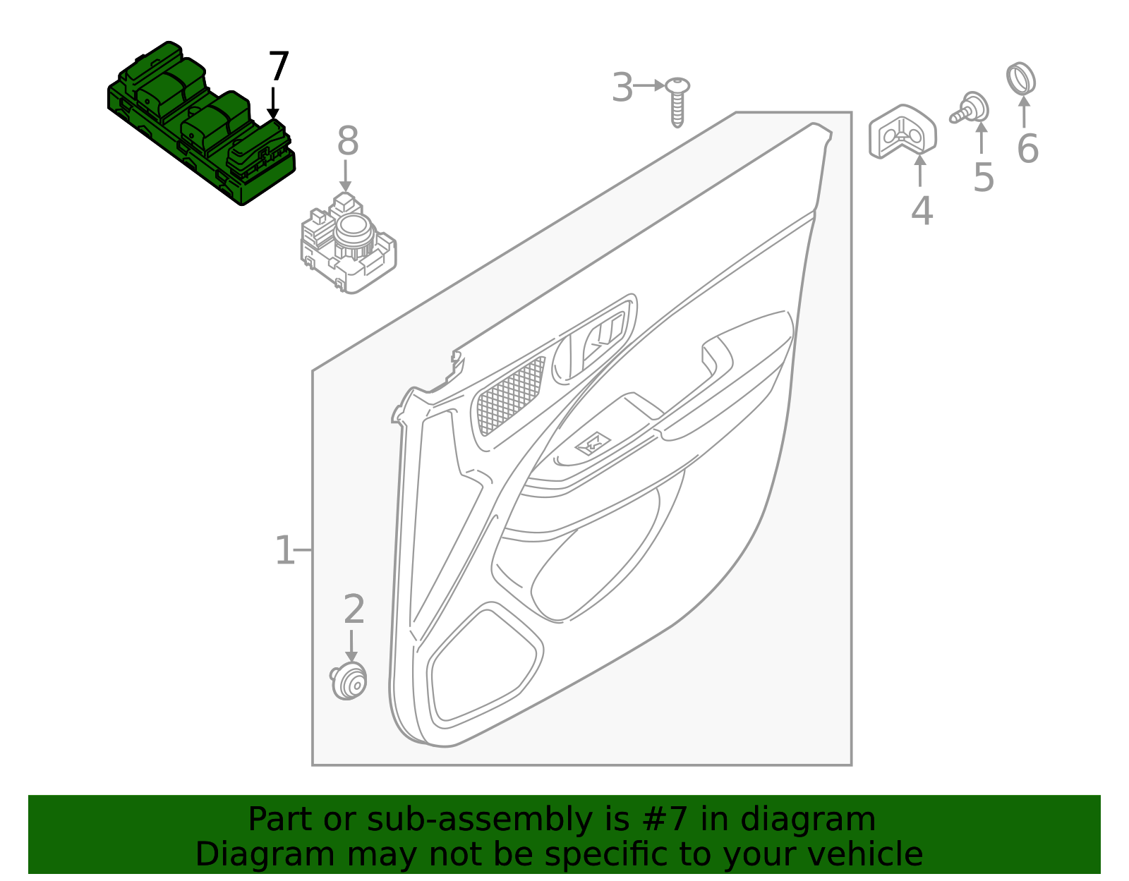 2020-2025 Hyundai Venue Window Switch 93576-K2000-NNB | Hyundai ...