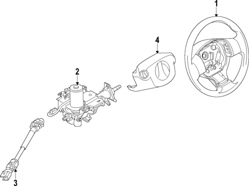 Steering Column for 2015 Nissan Versa Note | OEM Parts Online
