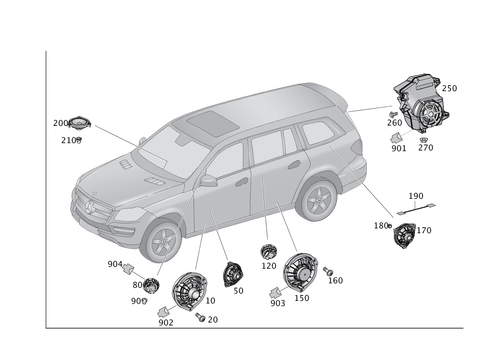Speaker for 2017 Mercedes-Benz GLS450 | Mercedes-Benz Parts Depot