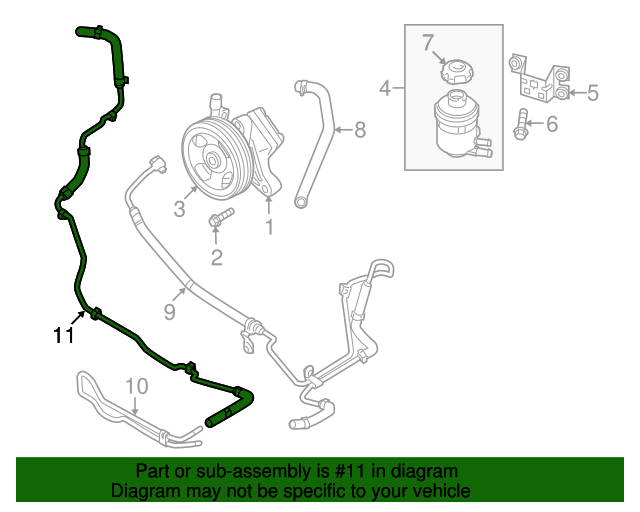 2013-2016 Hyundai Genesis Coupe Return Line Assembly 57540-2M200 | OEM ...