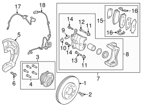 2017-2022 Kia Sportage Brake Dust Shield 51755-D9000 | Kia Automotive Parts