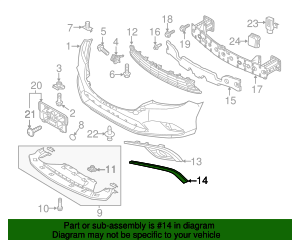 2016-2017 Mazda 6 Molding G46L-50-C12 | Mazda-Parts