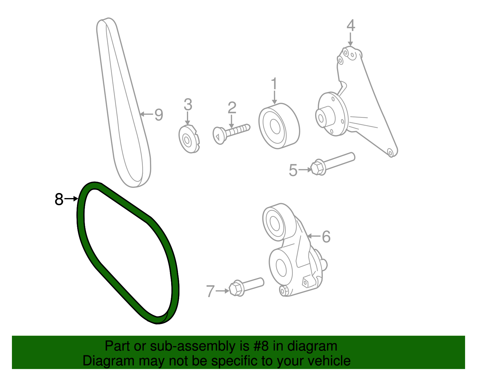 Genuine OEM Serpentine Belt | 003-993-00-96 | Fits Select 2010-2022 ...