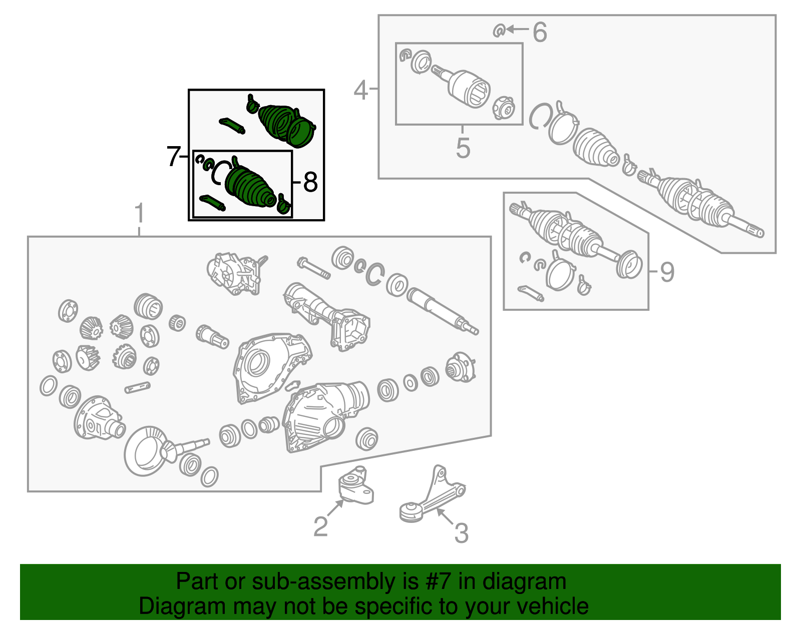2008-2021 Toyota Land Cruiser Boot Kit 04427-60093 | Toyota Parts Center