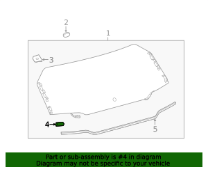 68294-26030 - Lift Gate Glass Dam 2011-2024 Toyota | North Park Toyota ...