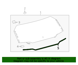 75575-0R060 - Reveal Molding 2019-2023 Toyota | Longo Toyota Parts
