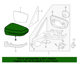 Genuine BMW 51-16-7-422-719 | Mirror Cover | FREE Shipping on Most ...
