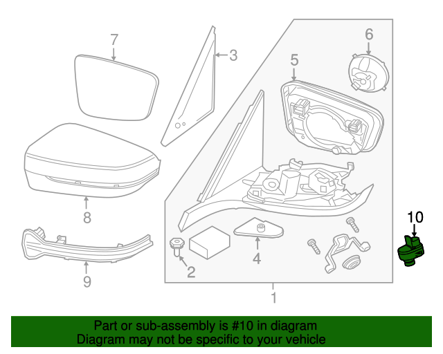 2014-2024 BMW Side Camera 66-53-5-A0F-6D7 | BMWPartsDirect.com