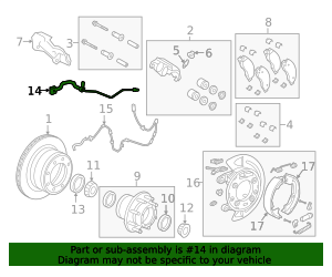 68394675AD - Brake Hose - 2019 2020 Ram 2500 | Mopar Parts Canada