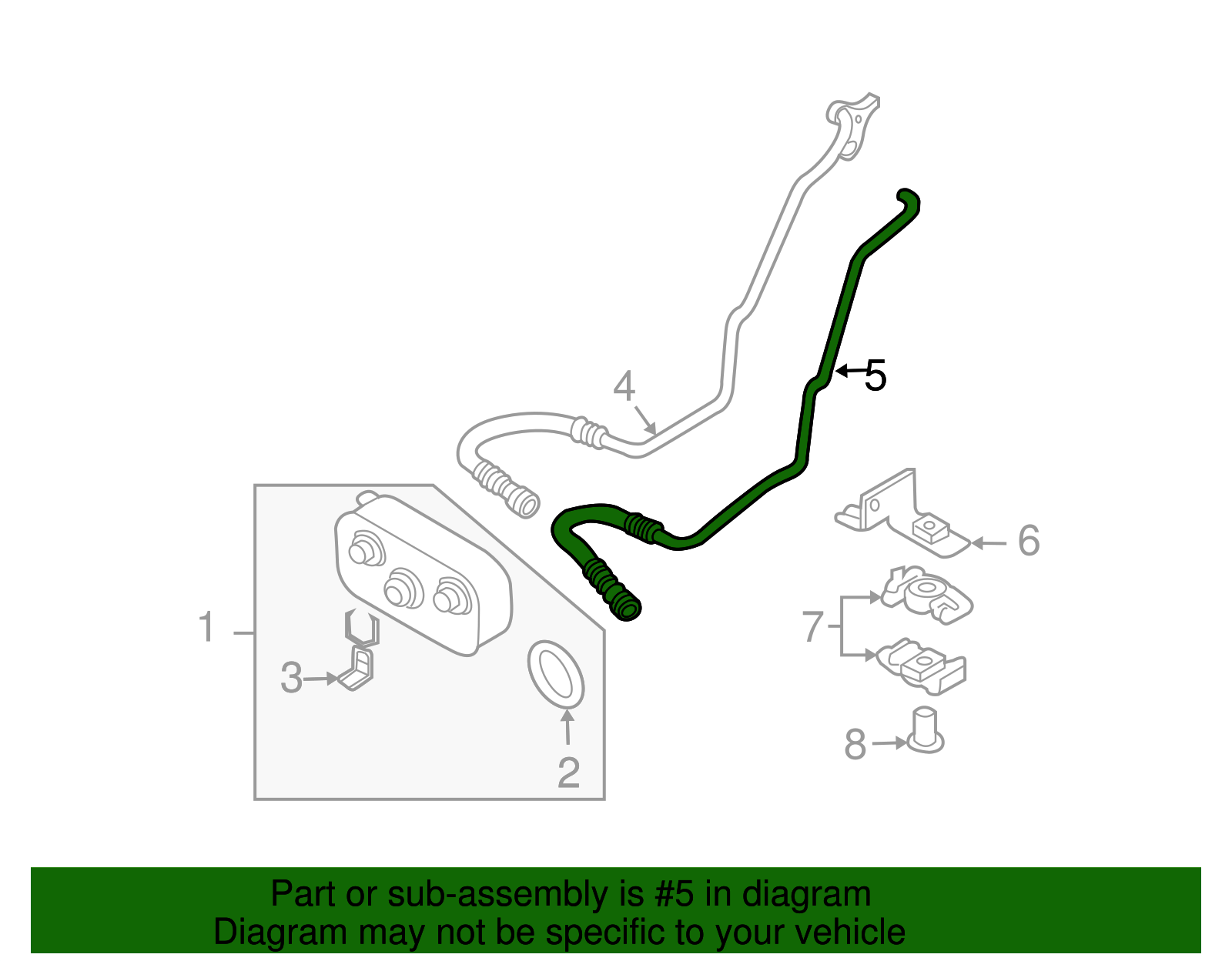 17227577646 - 2006-2008 BMW Z4 Cooler Line (17-22-7-577-646) | BMW of ...