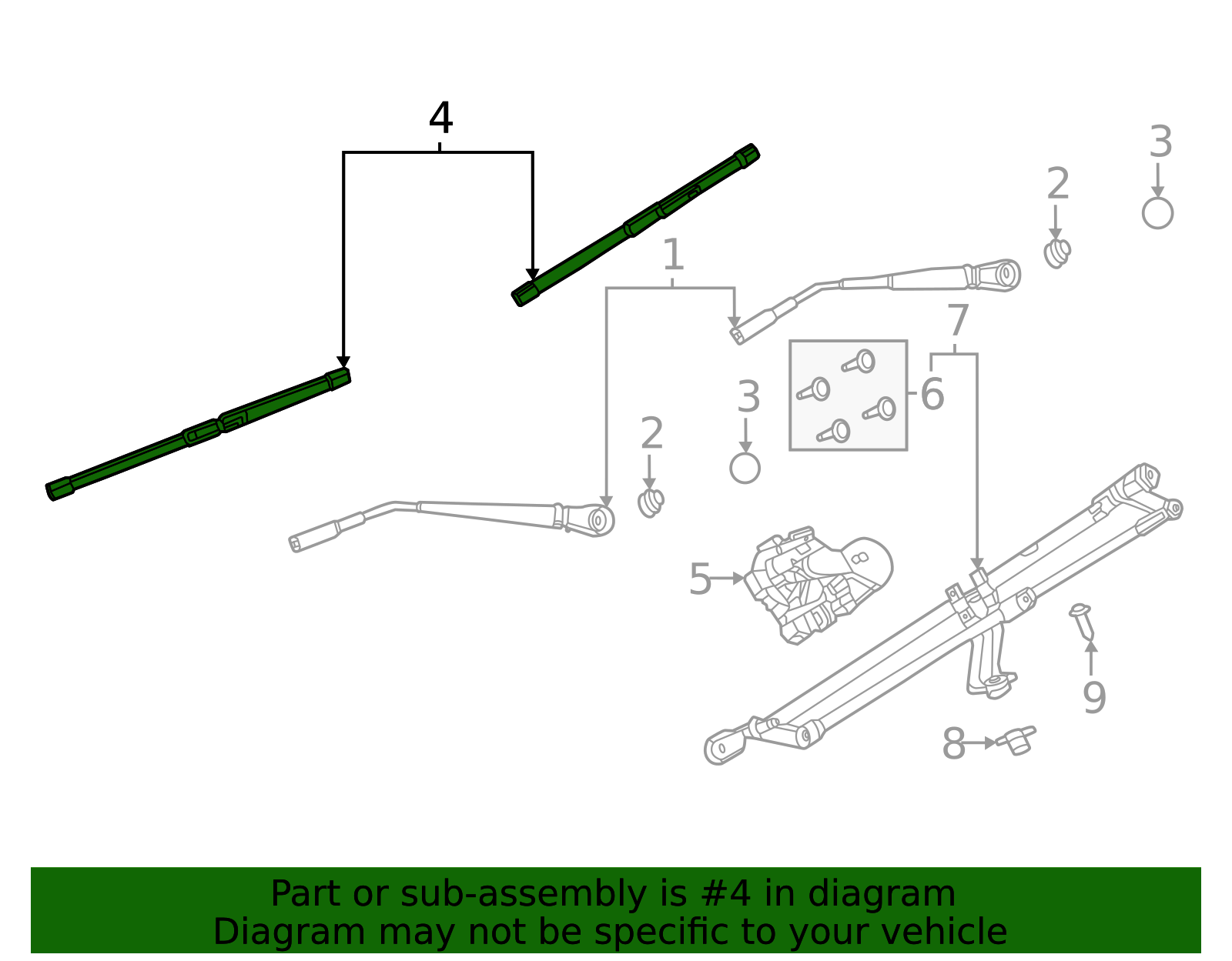 2021-2024 Ford Bronco Wiper Blade M2DZ-17528-A | OEM Parts Online
