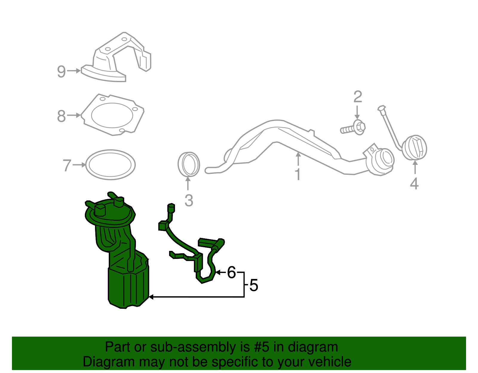 HC3Z-9H307-AP - Fuel Pump 2017-2024 Ford | Ford OEM Parts Direct