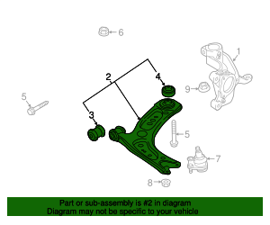 2015-2024 Volkswagen Control Arm 5WA-407-151 | OEM Parts Online