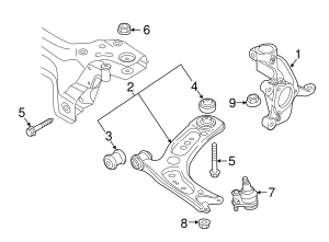 2015-2023 Volkswagen Control Arm 5WA-407-151 | RealVolkswagenParts.com