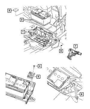 Hex Head Bolt And Coned Washer, Mounting - 2001-2025 Mopar (6508065AA ...