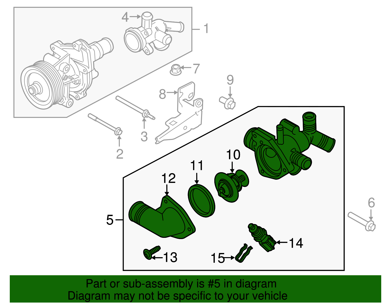 BB3Z-8A586-A - Thermostat Housing 2015-2019 Ford | Ford Parts Direct